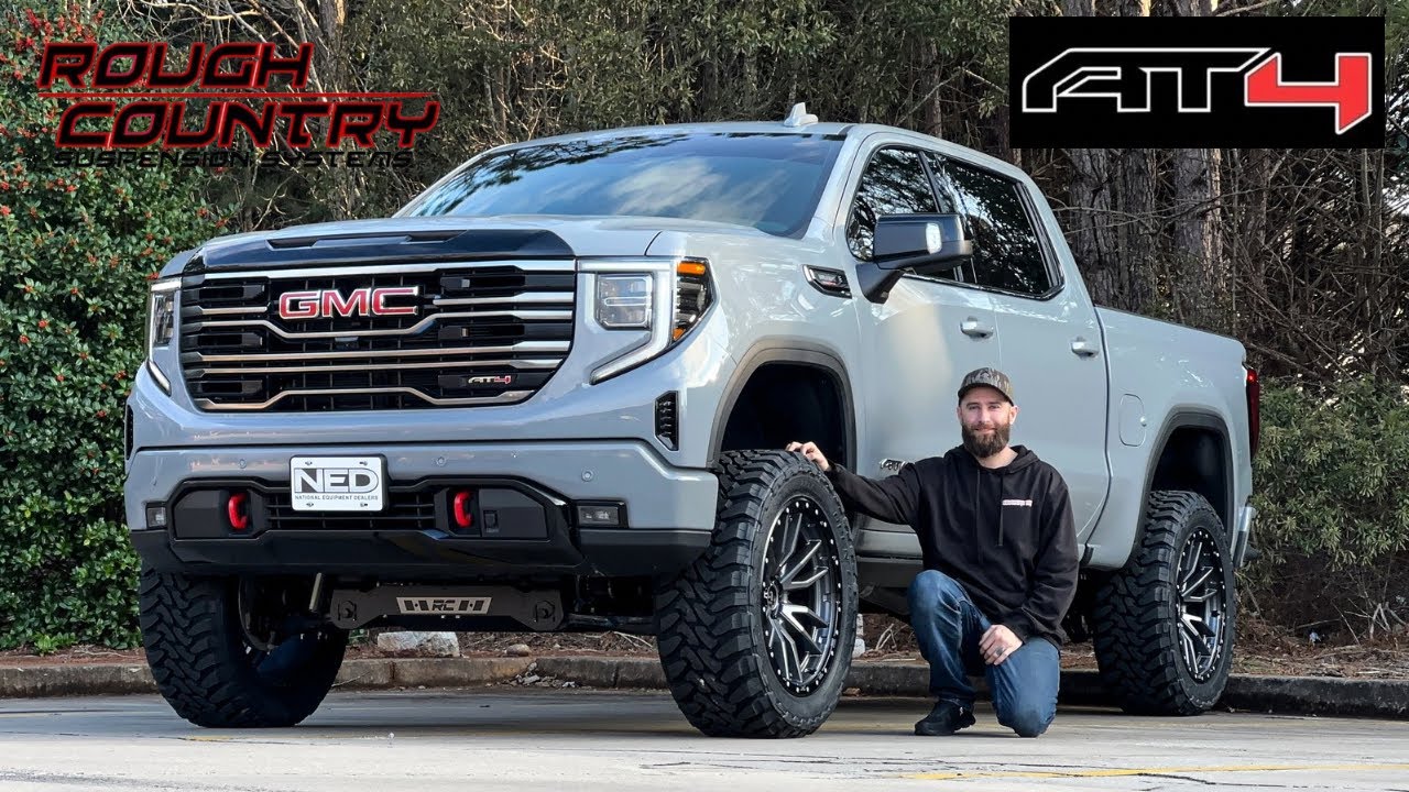 2025 GMC AT4 Lifted & Road/Trail Ready: 35” Tires & 22” Wheels