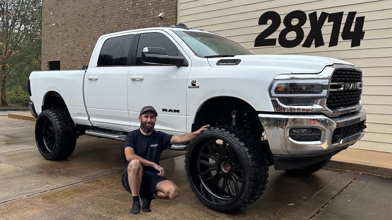 Transforming a 2022 Ram 2500: 6” Air Ride Lift & 28x14 KG1 Forged Wheels