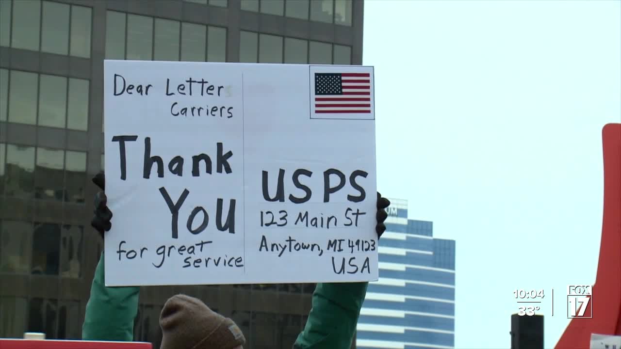 Postal workers protest potential cuts to workforce