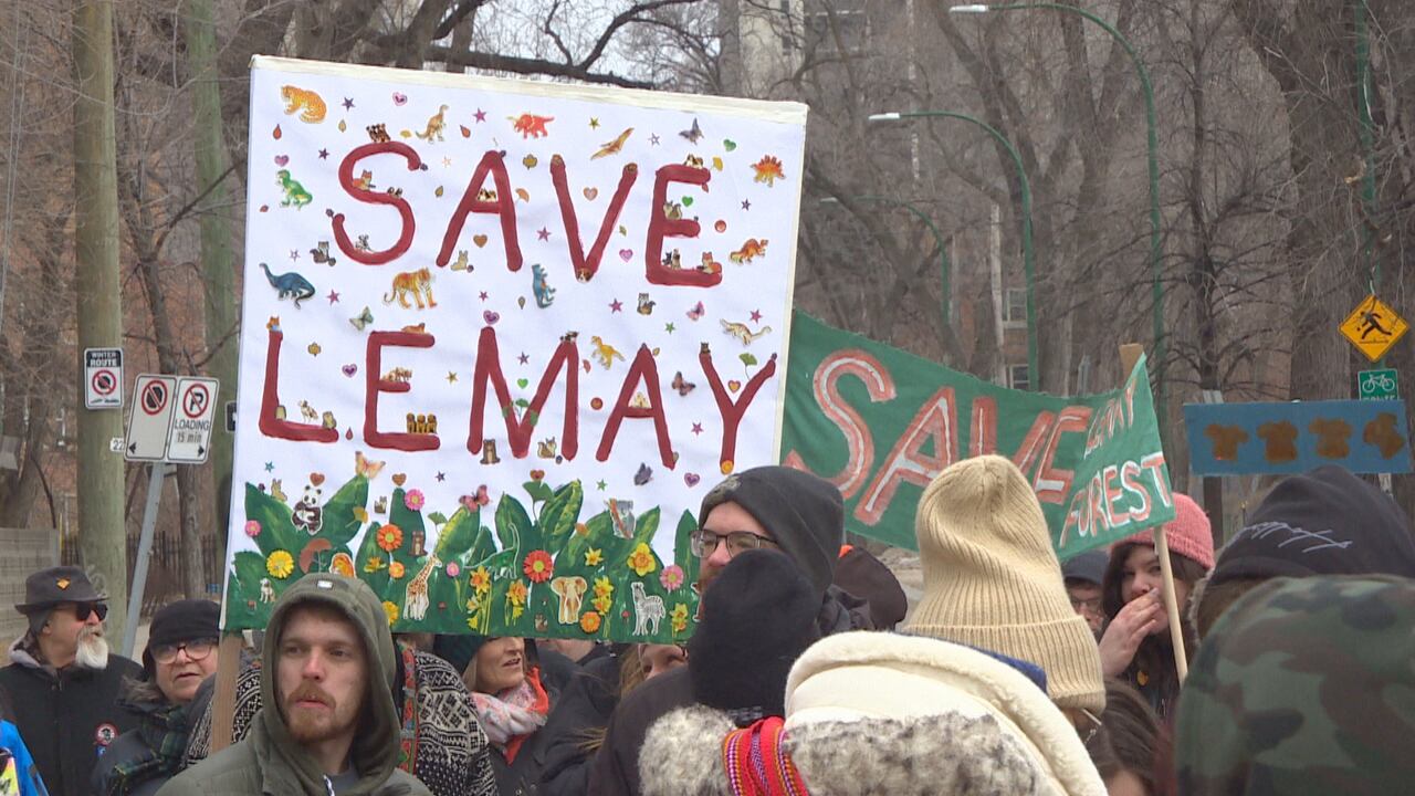 More than 100 people march in Winnipeg in continued fight to save Lemay ...