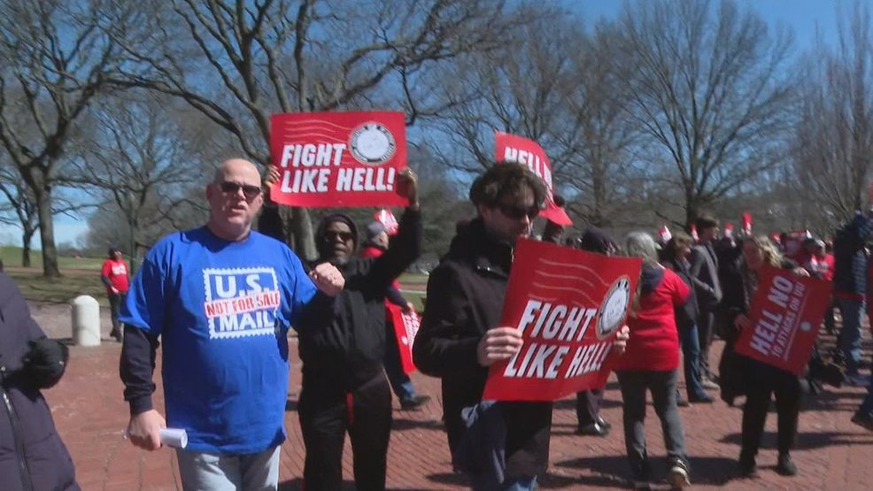 National postal protest in Providence