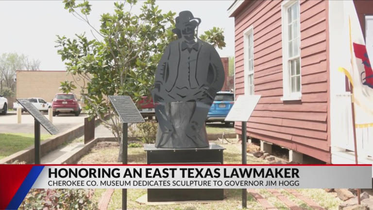 Statue of 20th Texas Governor Jim Hogg unveiled in Rusk