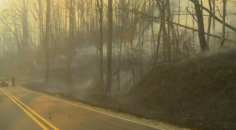 Wildfires prompt evacuation in the Carolinas as New Jersey crews battle their own blaze
