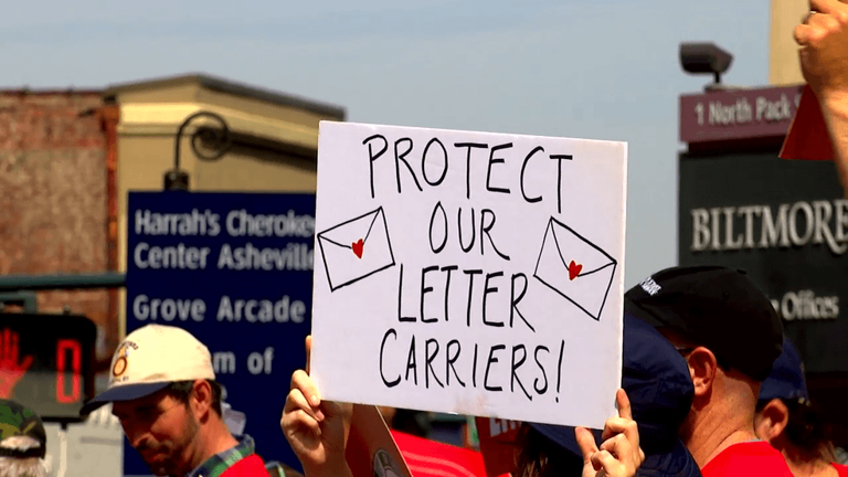Asheville protesters voice opposition to potential post office ...
