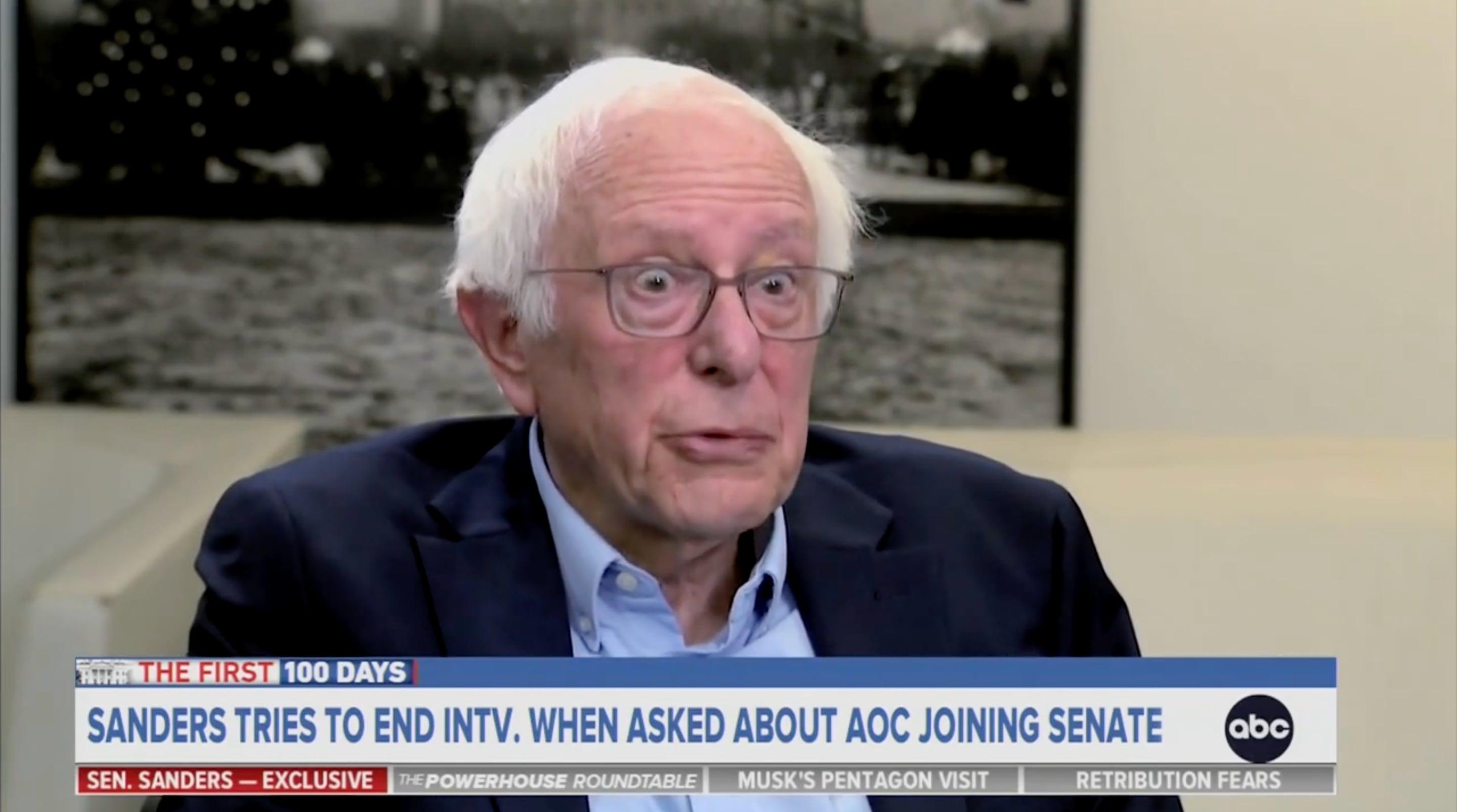 Bernie Sanders Tries to Storm Out of Interview After AOC Question