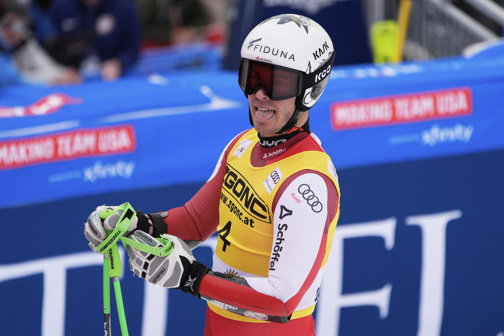 Austria's Lukas Feurstein wins 1st World Cup race in last super-G of ...