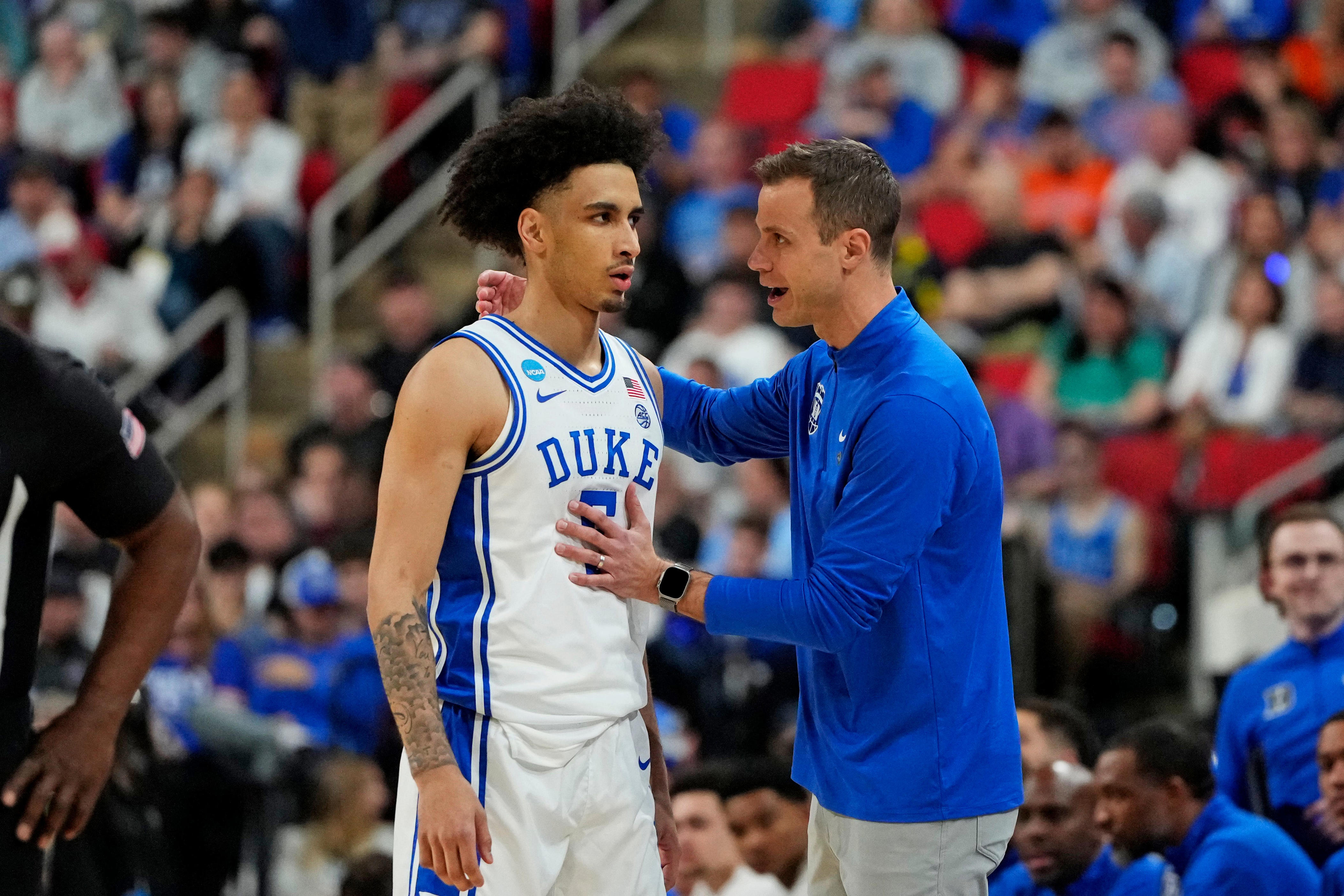 Why Jon Scheyer was crying after Duke basketball's win vs Baylor in ...