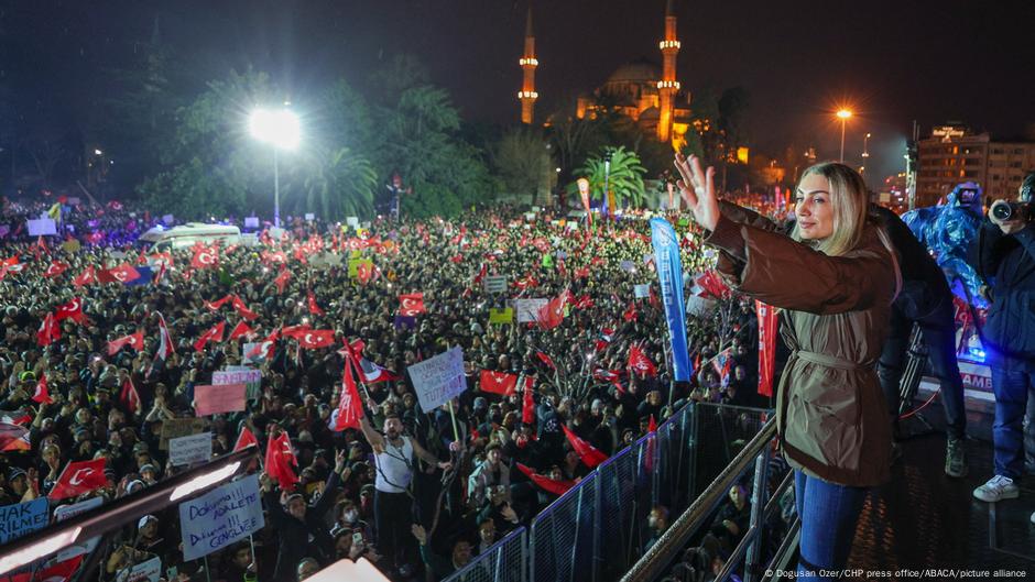 Turkey updates: Imamoglu's wife addresses protesters
