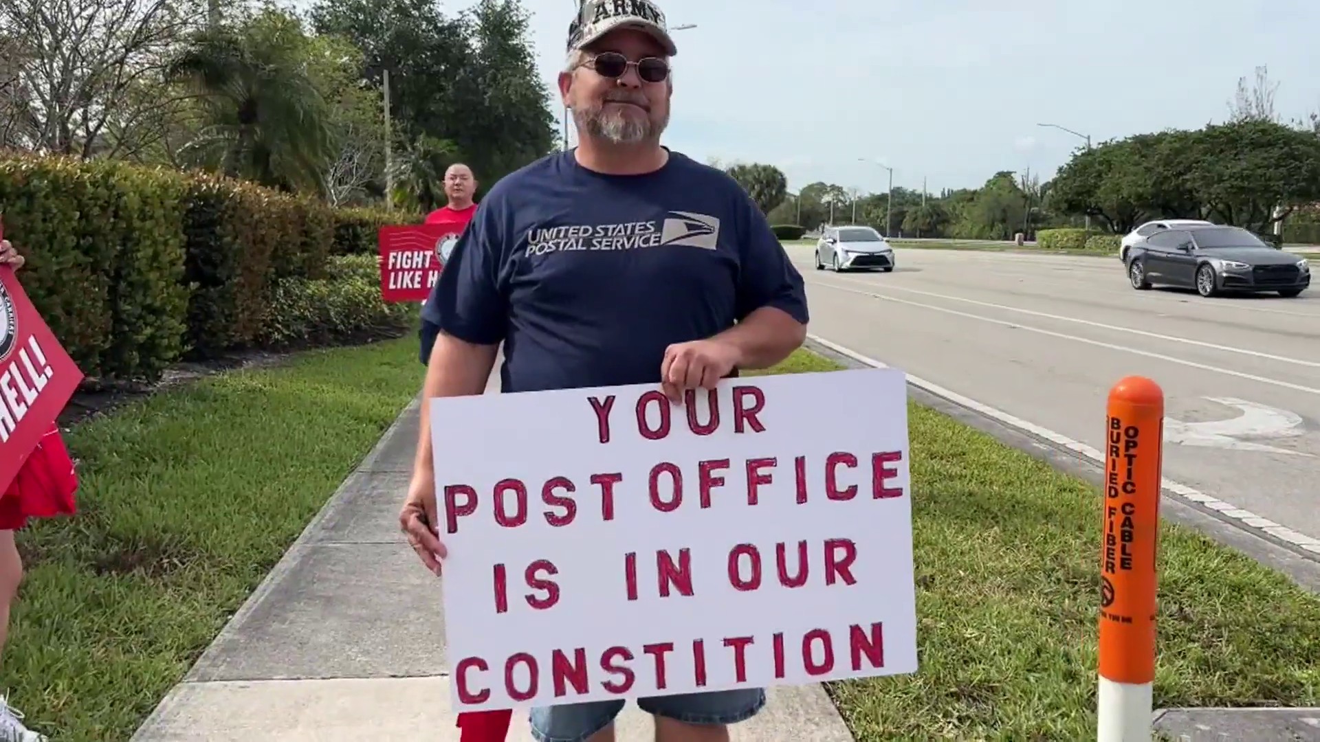 USPS workers rally in Miramar to protest President Trump's push to ...
