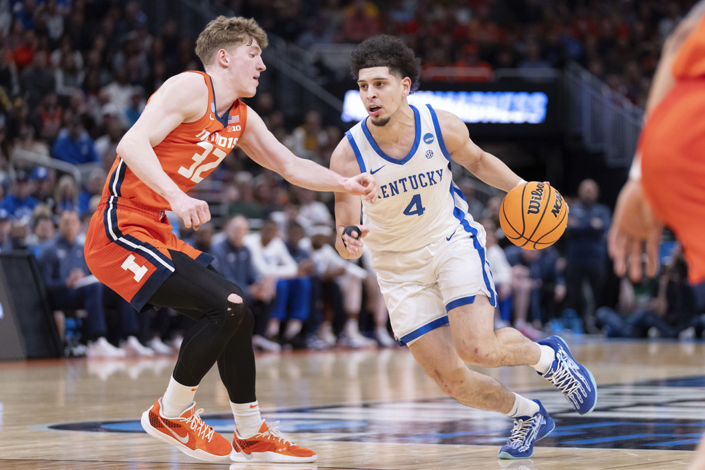 Koby Brea leads the way as Kentucky beats Illinois 84-75 for first ...