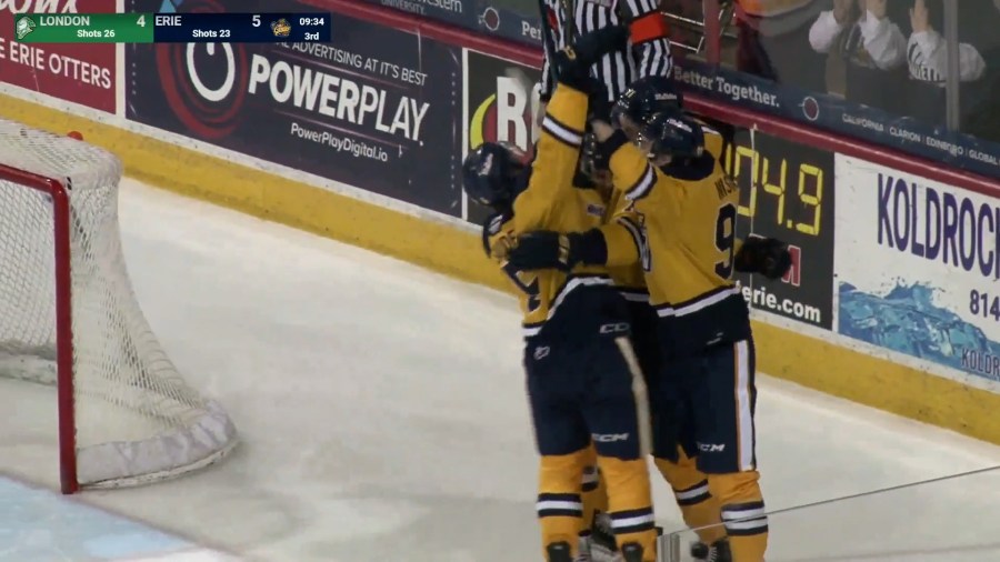 Phillips scores first OHL goal as Otters win final regular season game