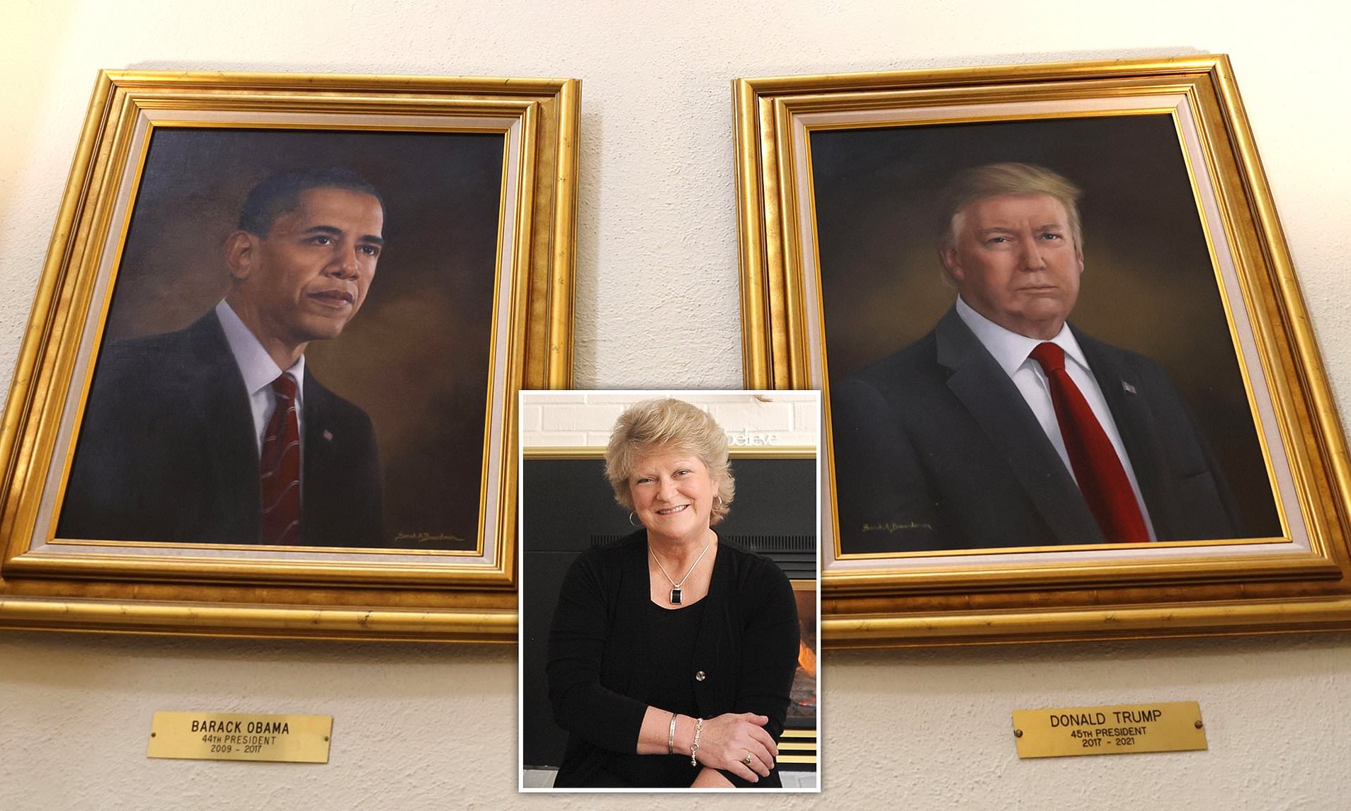 Trump demands presidential portrait is taken down immediately