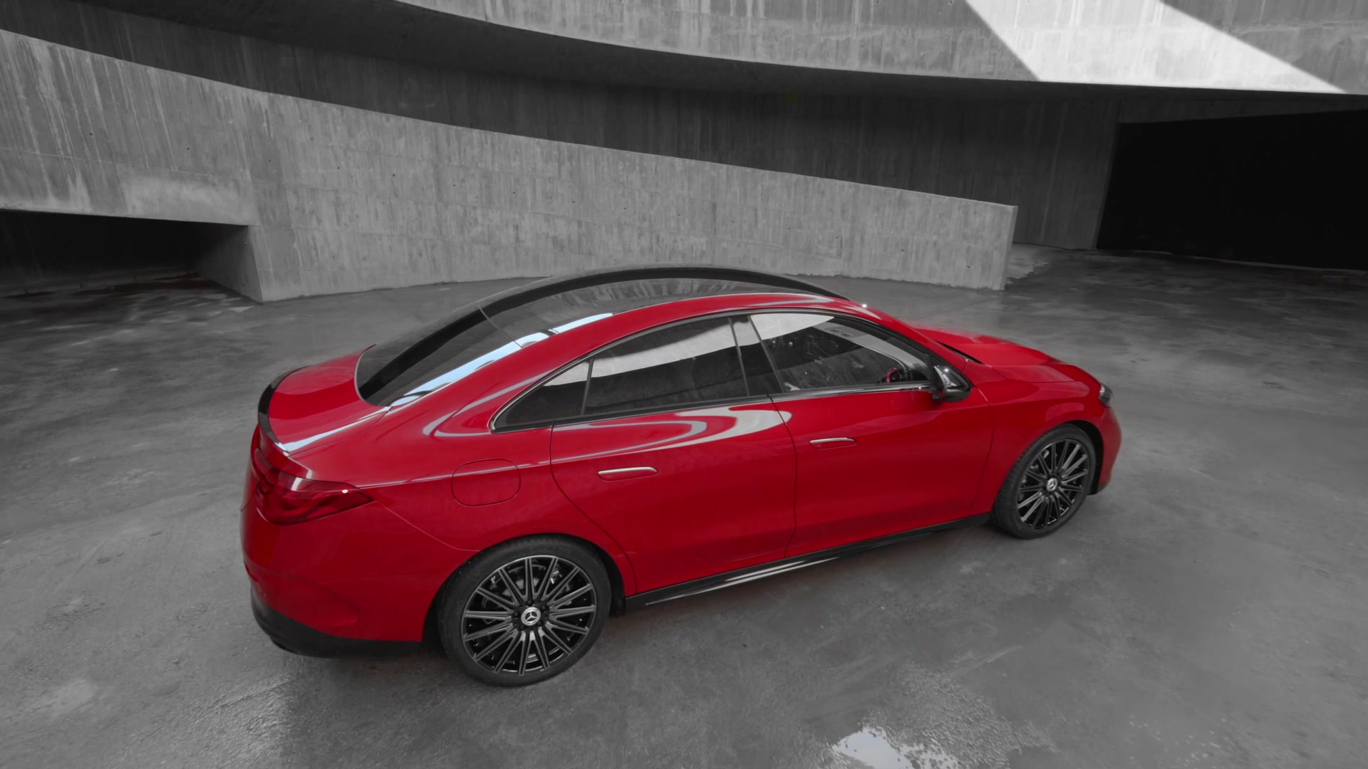 The all-new Mercedes-Benz CLA with EQ Technology in Red Design Preview