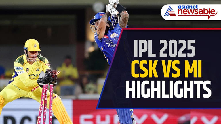 IPL 2025 CSK vs MI Highlights: Noor Ahmad's Dream Debut, Dhoni's ...