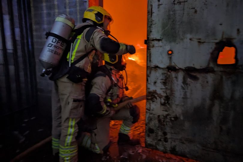 Harrowing footage shows firefighters battling massive blaze in Lucan