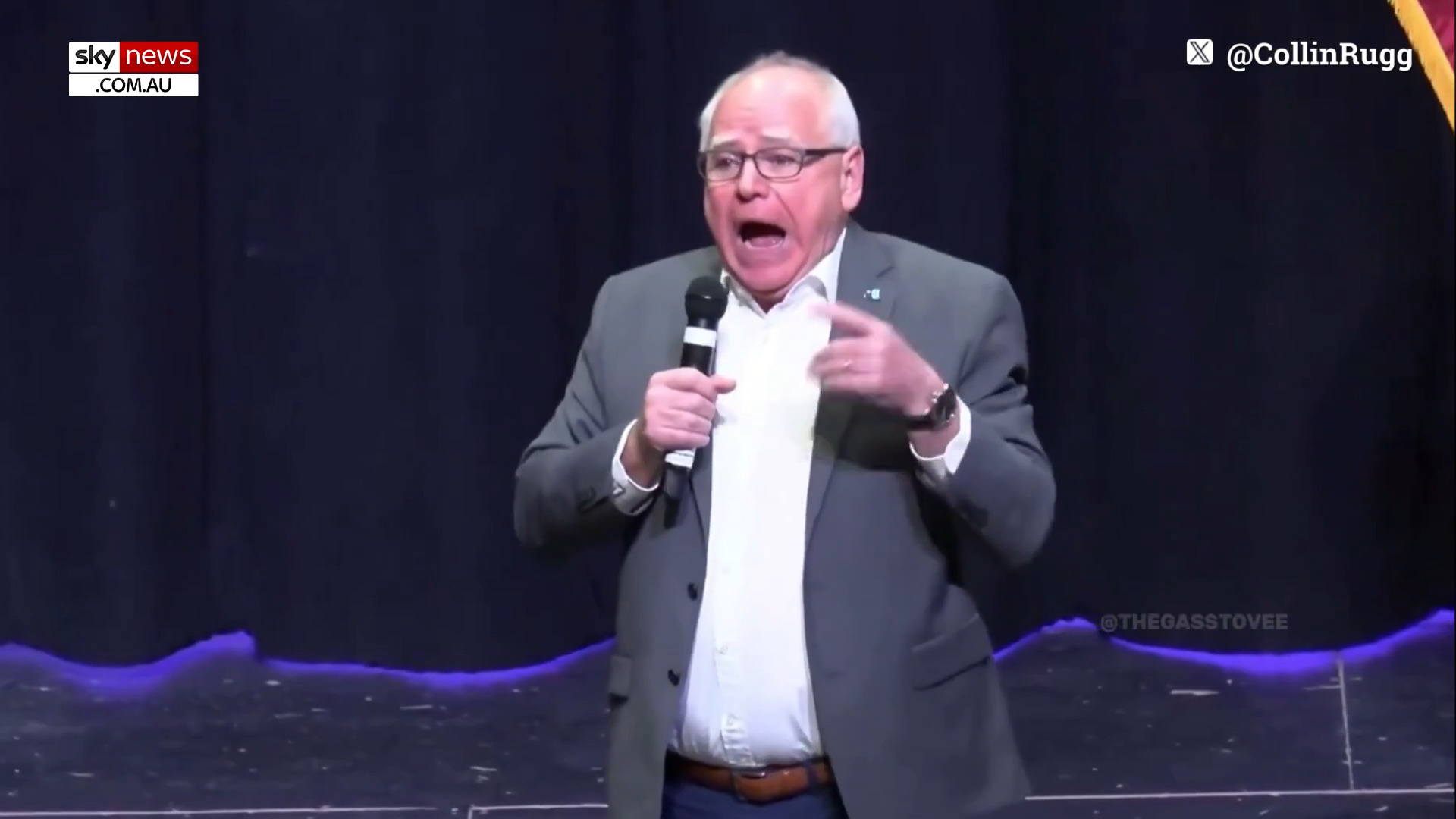 ‘Embarrassing freak’: Tim Walz has meltdown after Tesla joke backfires
