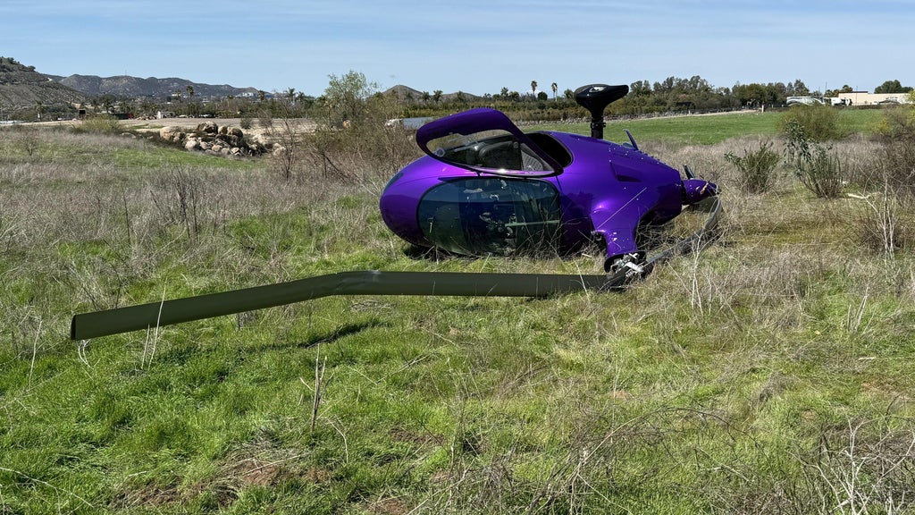 Pilot suffers minor injuries after helicopter crashes near French ...