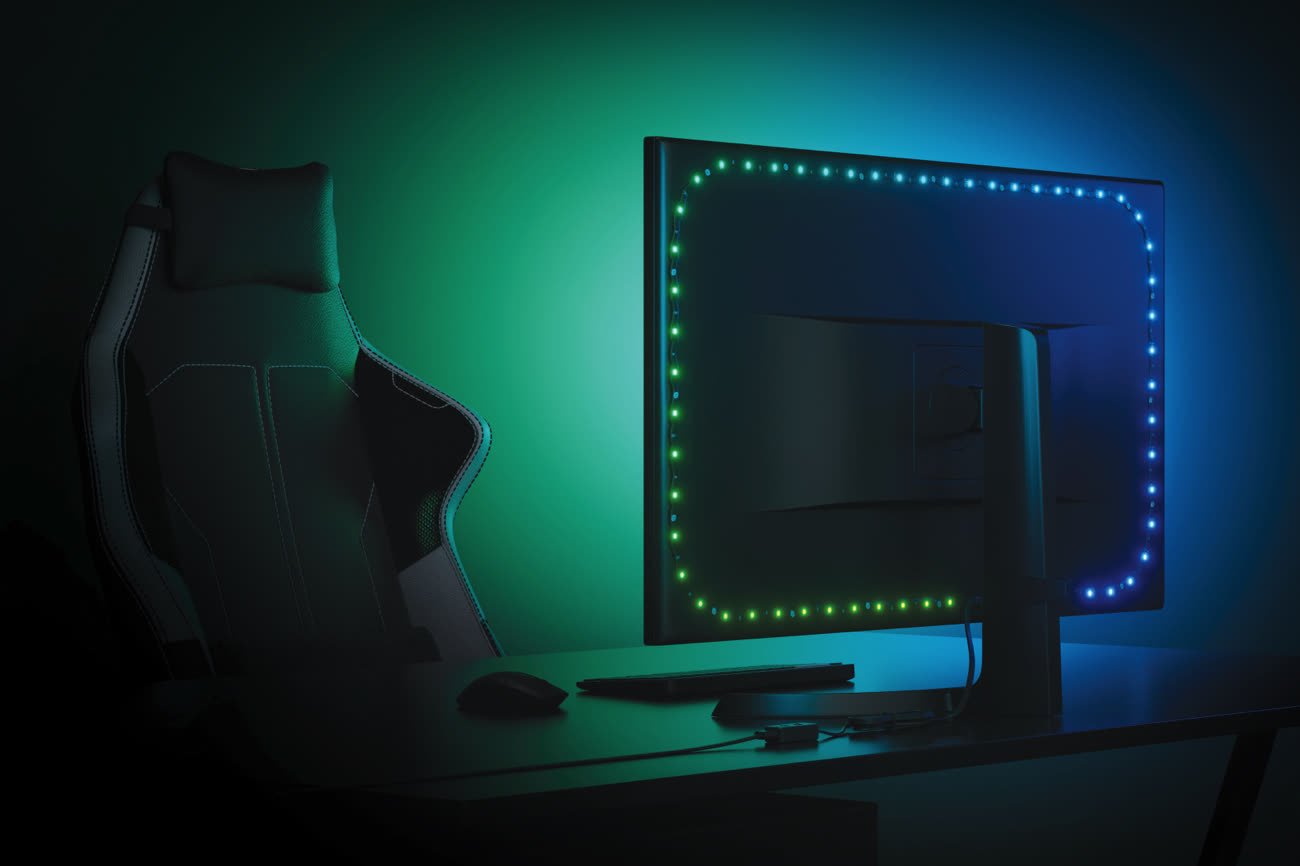 Nanoleaf imagine un ruban LED d’ambiance à coller derrière l’écran de ...