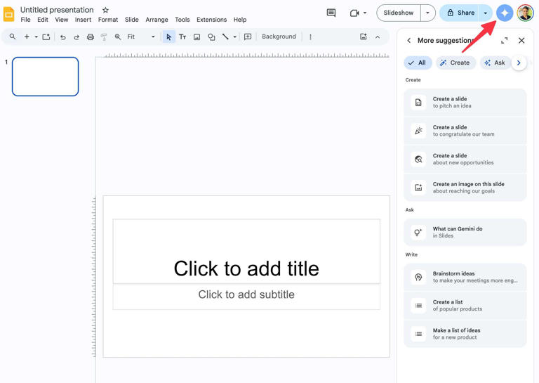 I created an entire presentation using Gemini in Google Slides, here is how it went