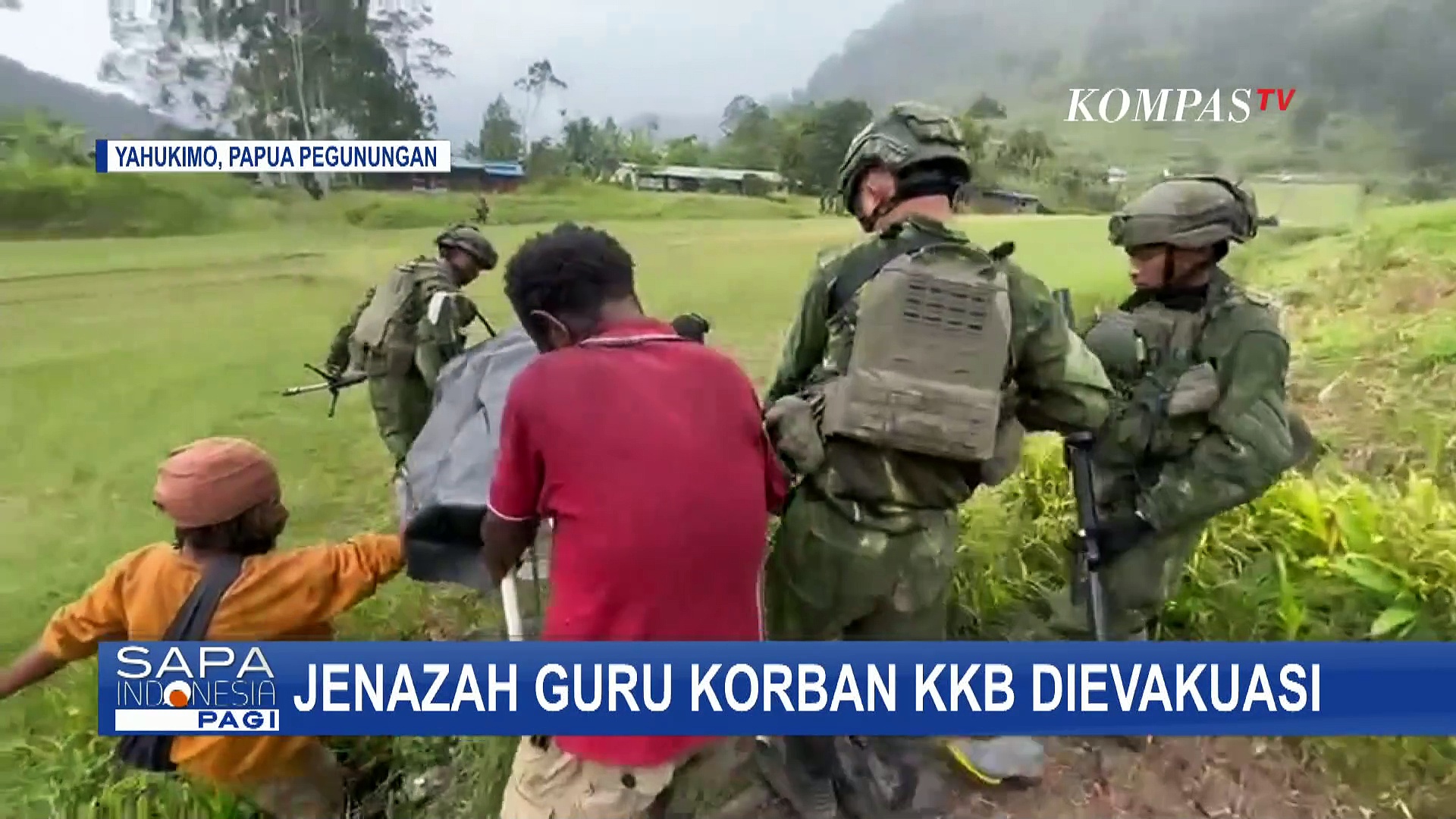 1 Jenazah Guru Korban Penyerangan KKB di Yahukimo Dievakuasi TNI