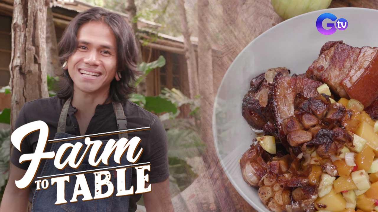 Chef JR Royol makes 'Braised Pork with Mango Salsa' Farm To Table