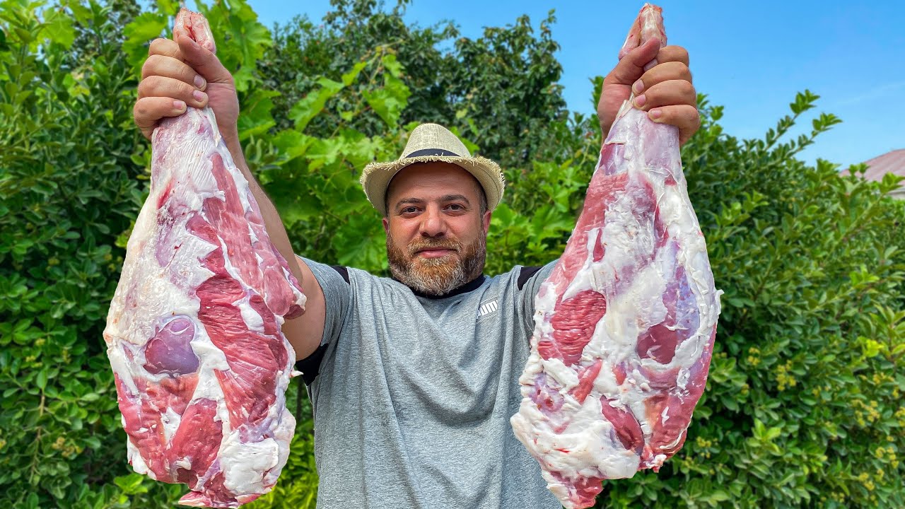 Lamb Legs Cooked Underground for Incredible Flavor