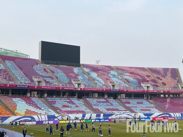 [442.live] "1986 시작된 꿈" 11회 연속 진출 노린다! '4만석 매진' 요르단전 카드섹션 응원 준비 완료