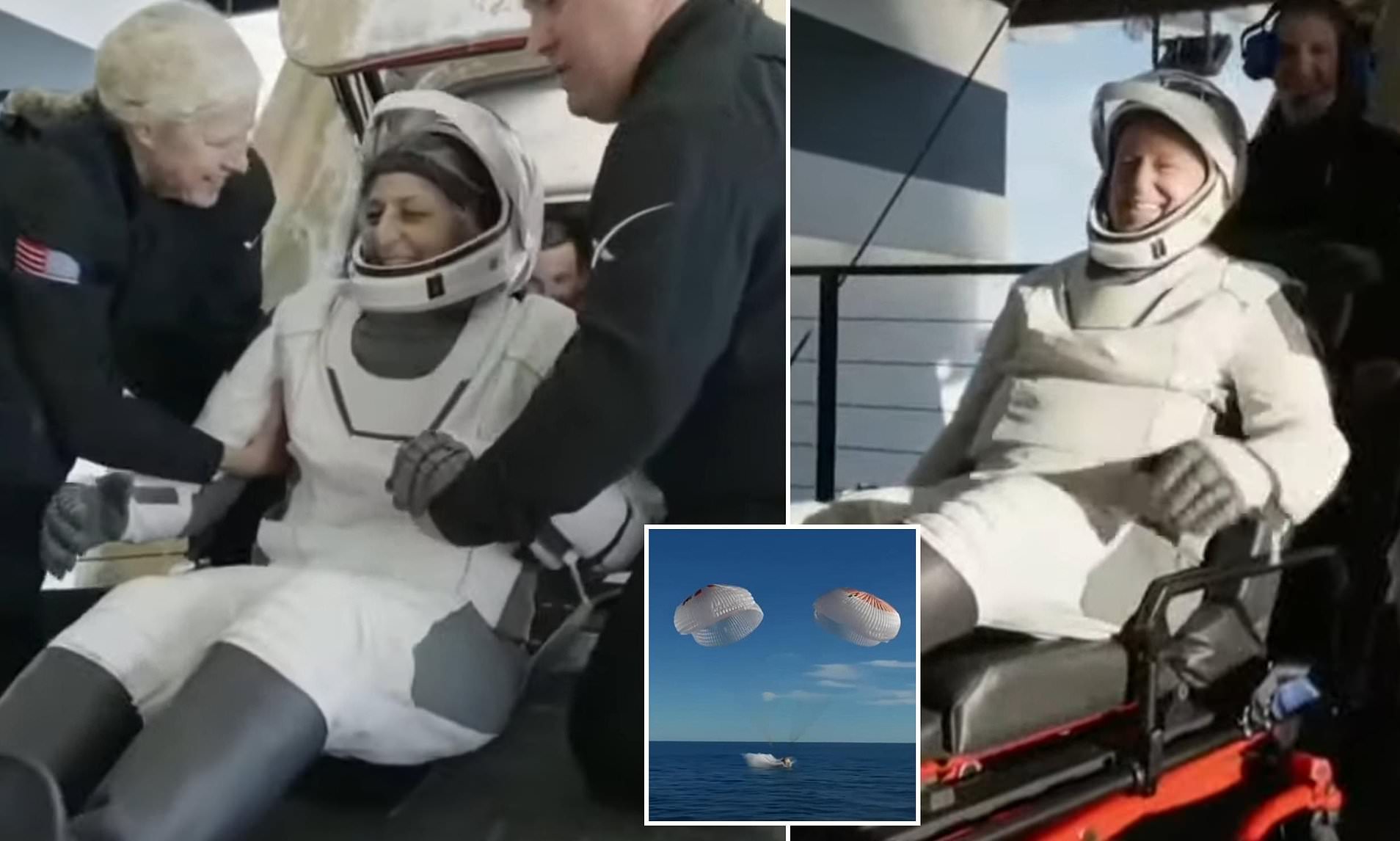 LIVE updates as NASA's stranded astronauts finally return home