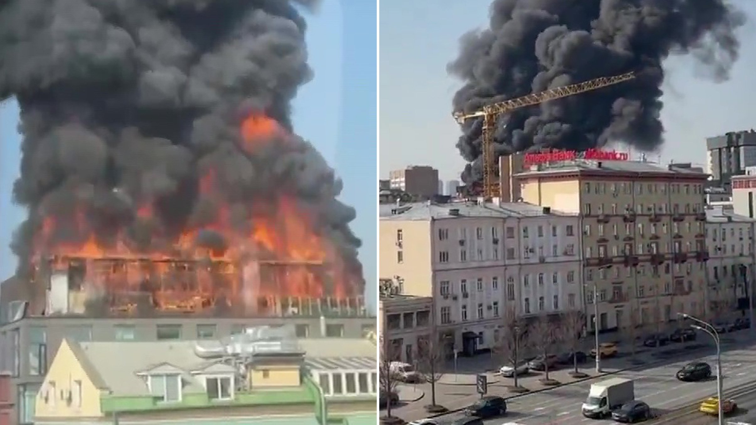 Homes belonging to some of Russia's elite destroyed in fire