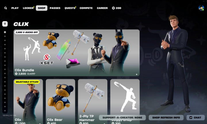 How to get Fortnite Clix Icon Series skin