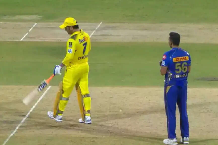 MS Dhoni Playfully Hits Deepak Chahar with Bat After CSK’s Victory ...