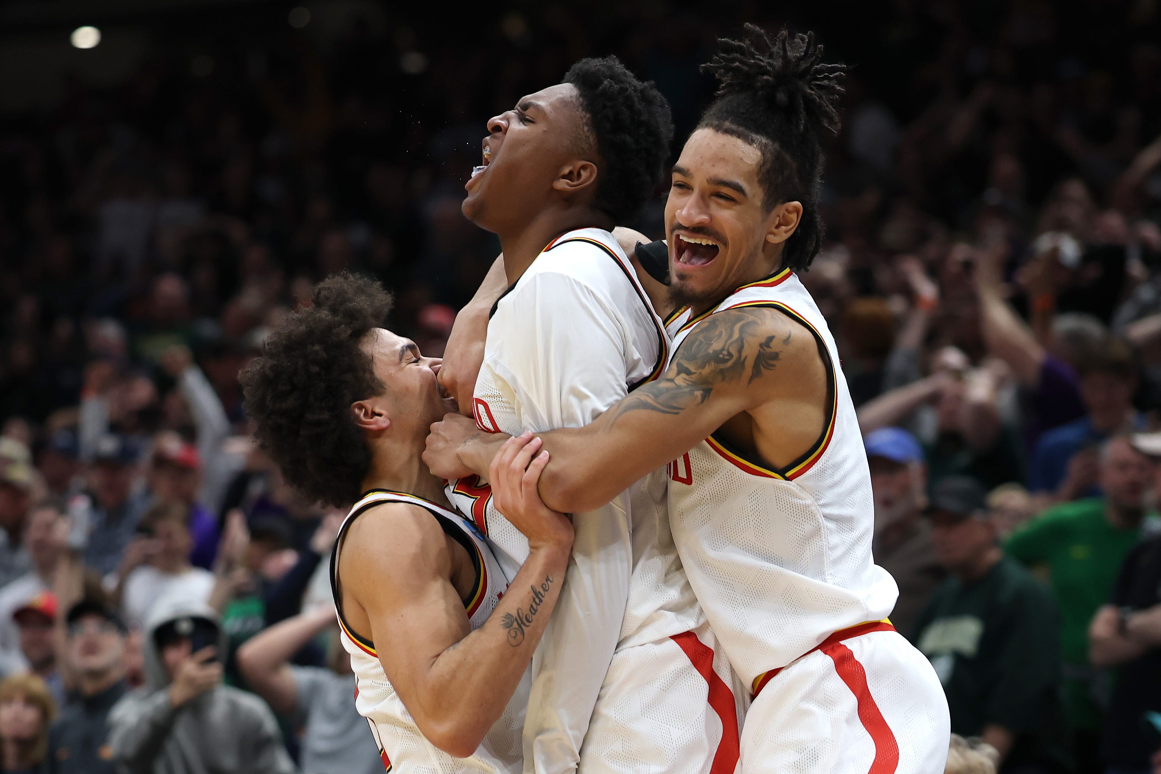 Did Maryland freshman C Derik Queen travel on game winning shot vs ...