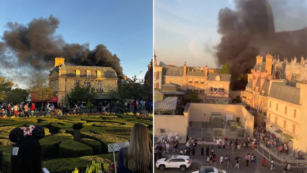 Enormous fire at Walt Disney World forces hundreds to evacuate