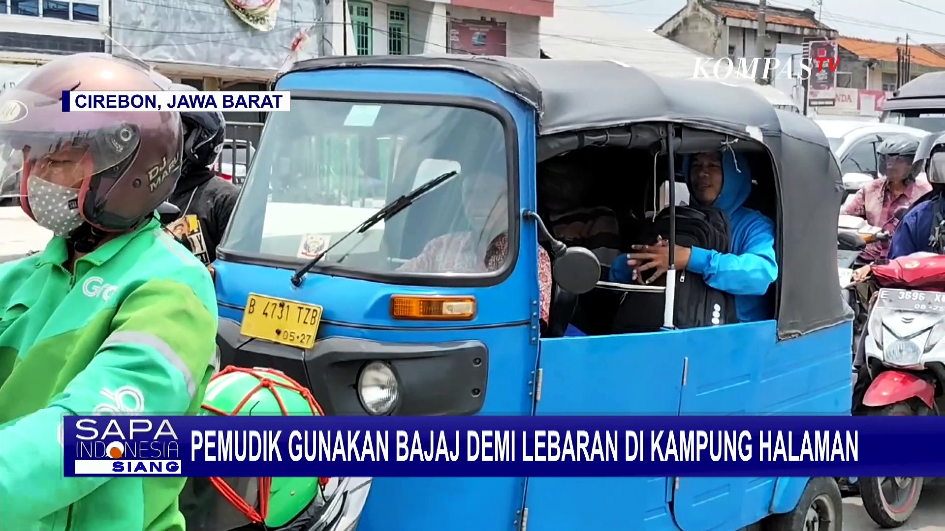 Pemudik Ini Nekat Tempuh 12 Jam Perjalanan dengan Bajai Demi Lebaran di ...