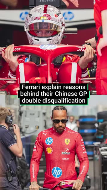 Ferrari explain the reasons behind their Chinese GP double disqualification