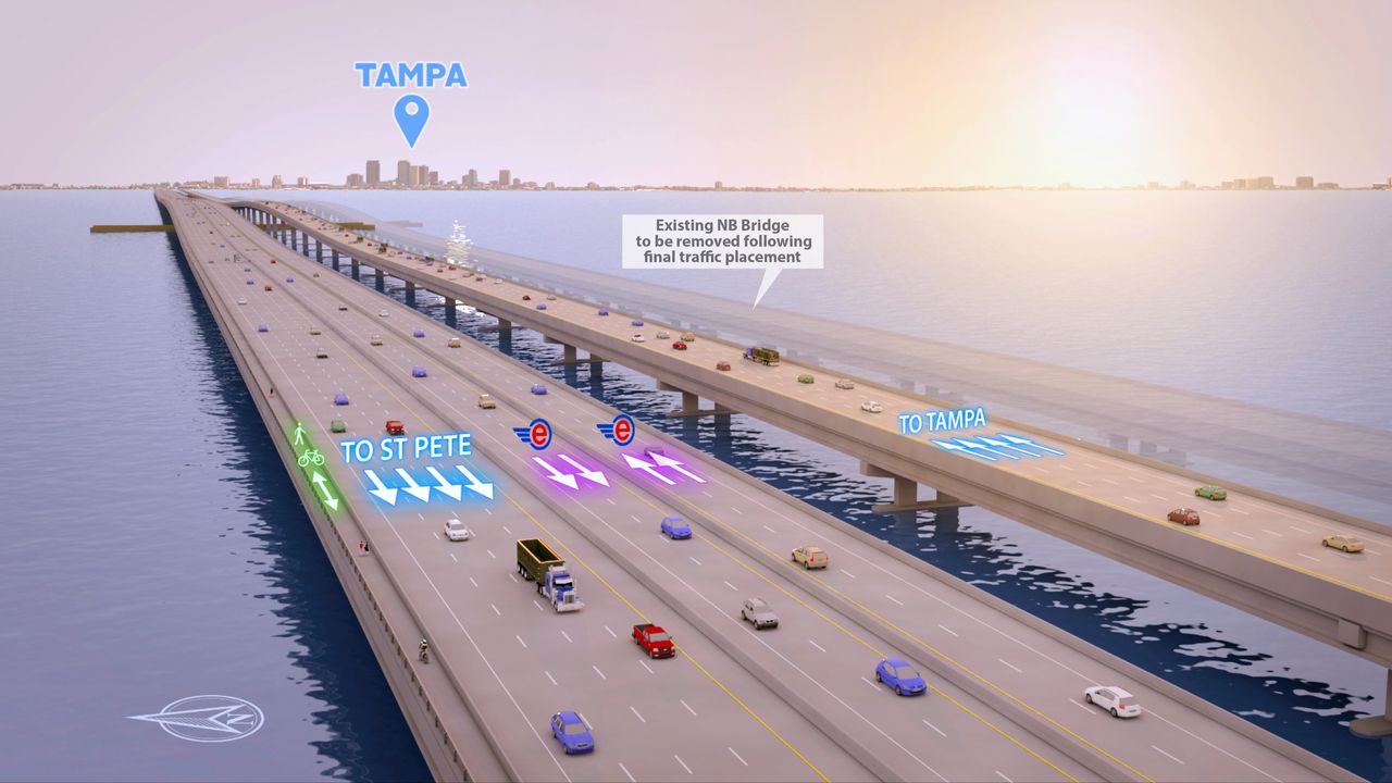 New Howard Frankland Bridge opens to traffic. Here's what to know
