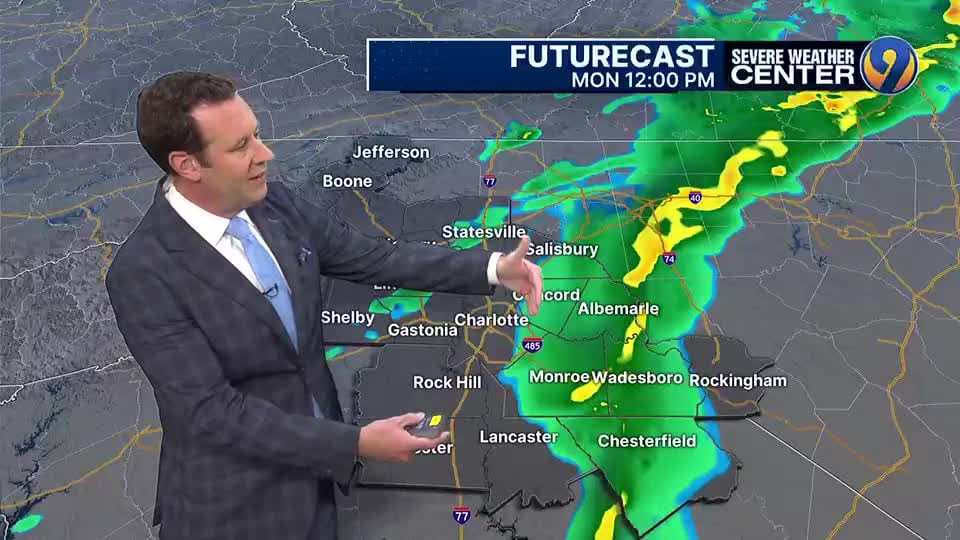 Monday morning's forecast with Meteorologist Keith Monday