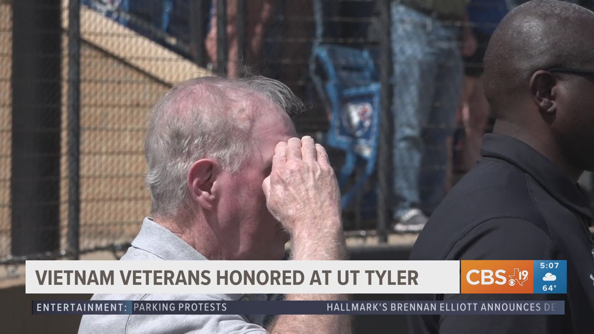 UT Tyler honors Vietnam veterans at baseball park