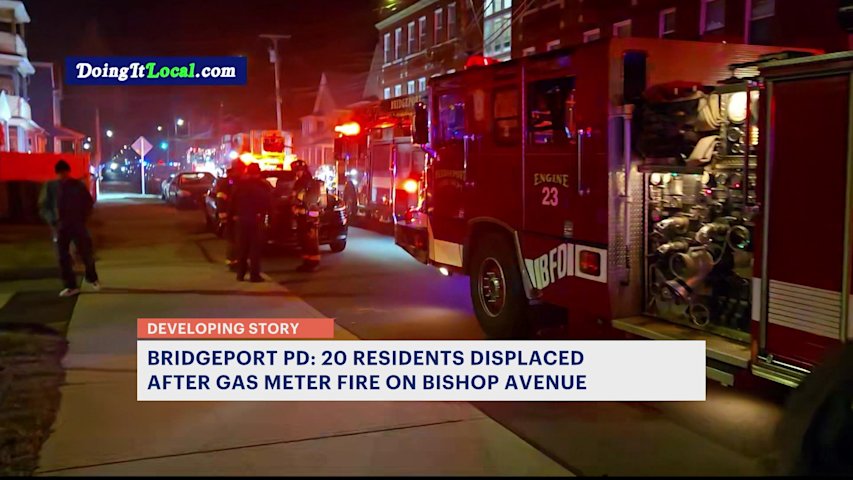 20 Bridgeport residents displaced by gas meter fire