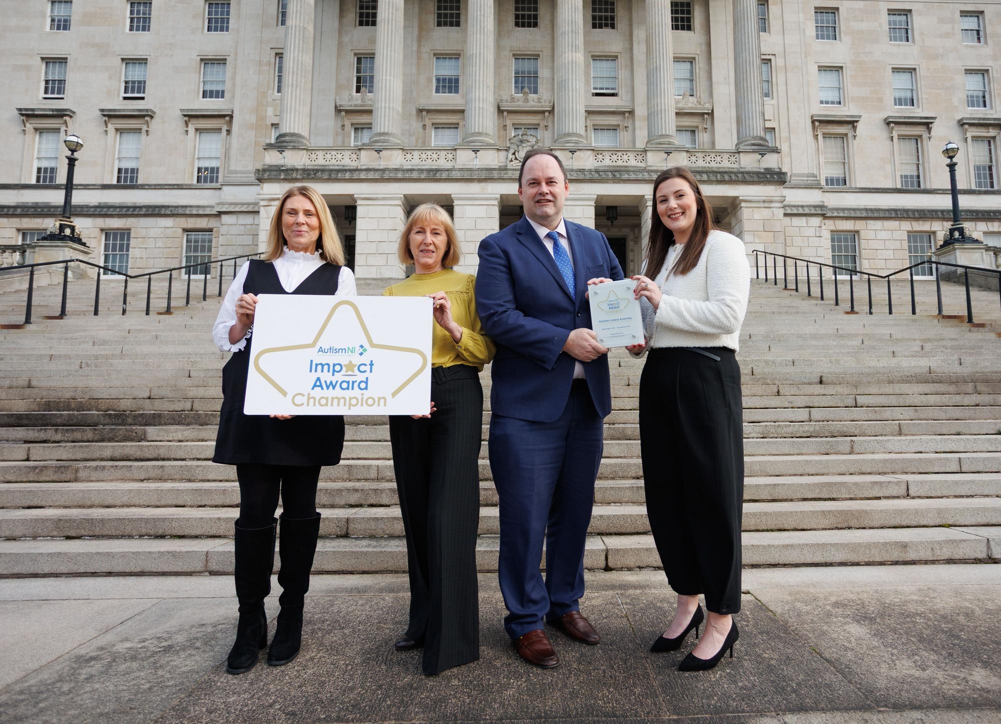 Northern Ireland Assembly Commission achieves Autism NI Impact Award