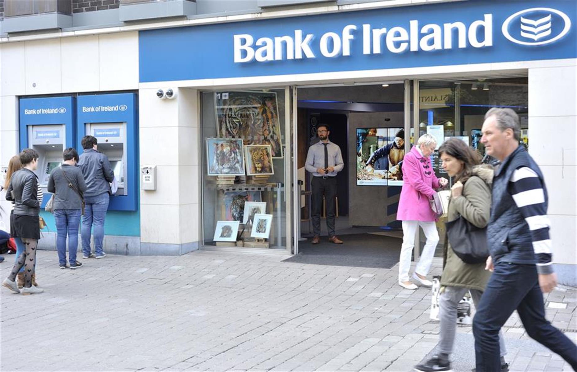 How does the average Irish person's debt compare globally?