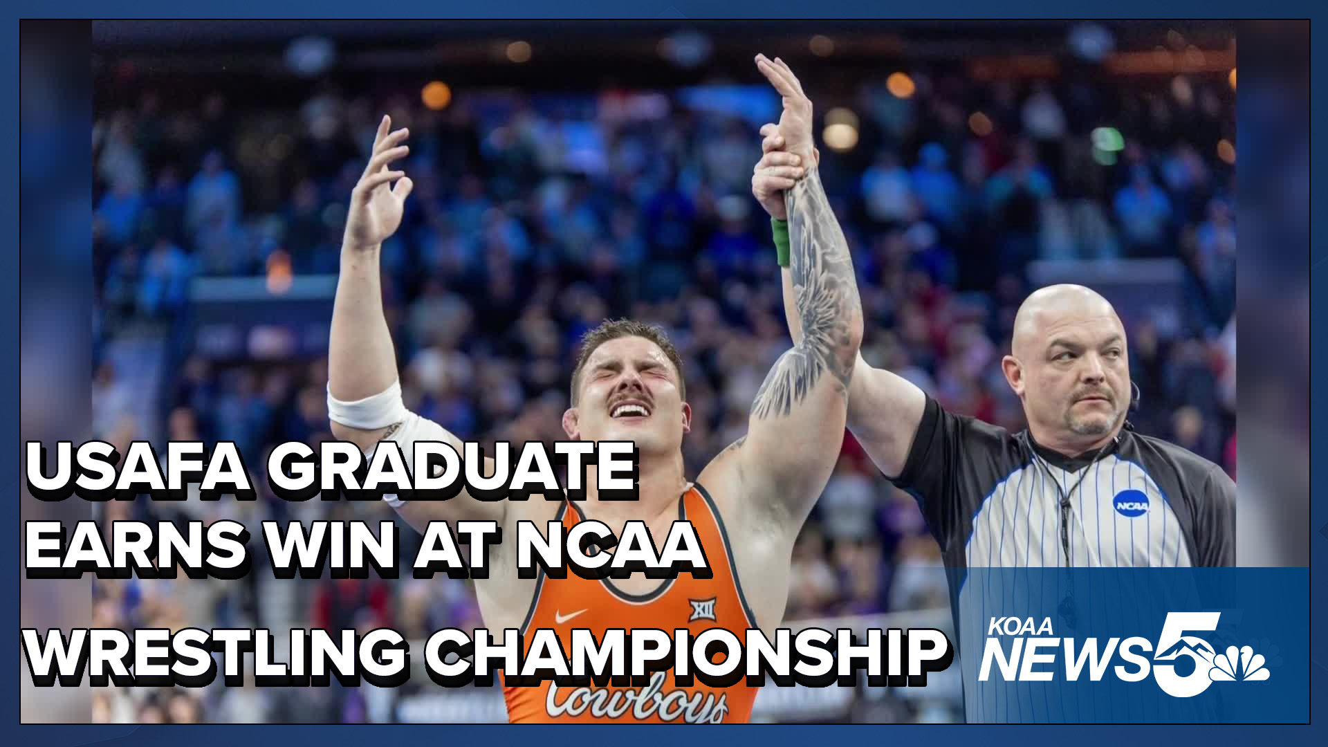 USAFA graduate Wyatt Hendrickson makes historic win at NCAA Wrestling ...
