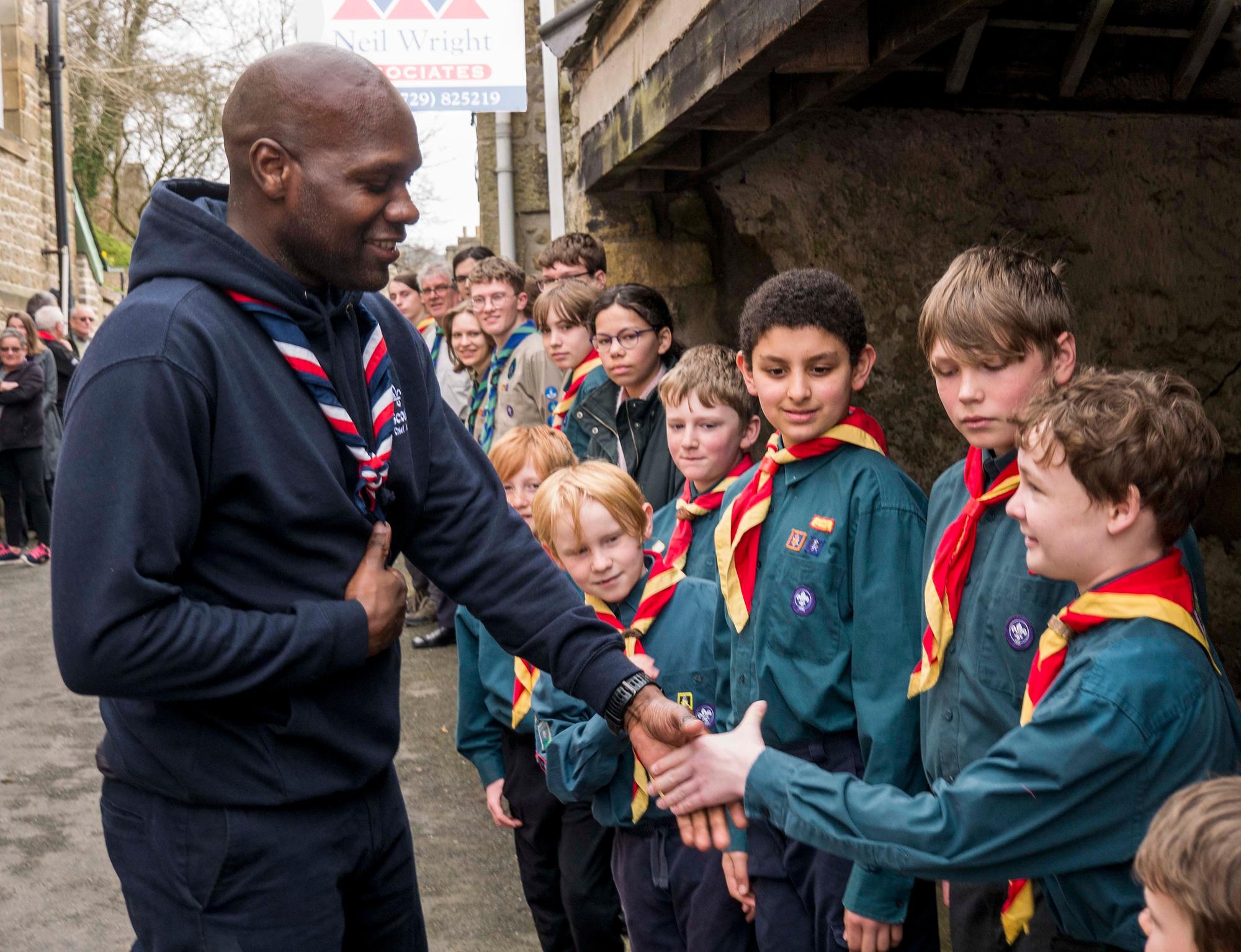 1st Castleberg Scout Group celebrate instillation of accessibility lift ...