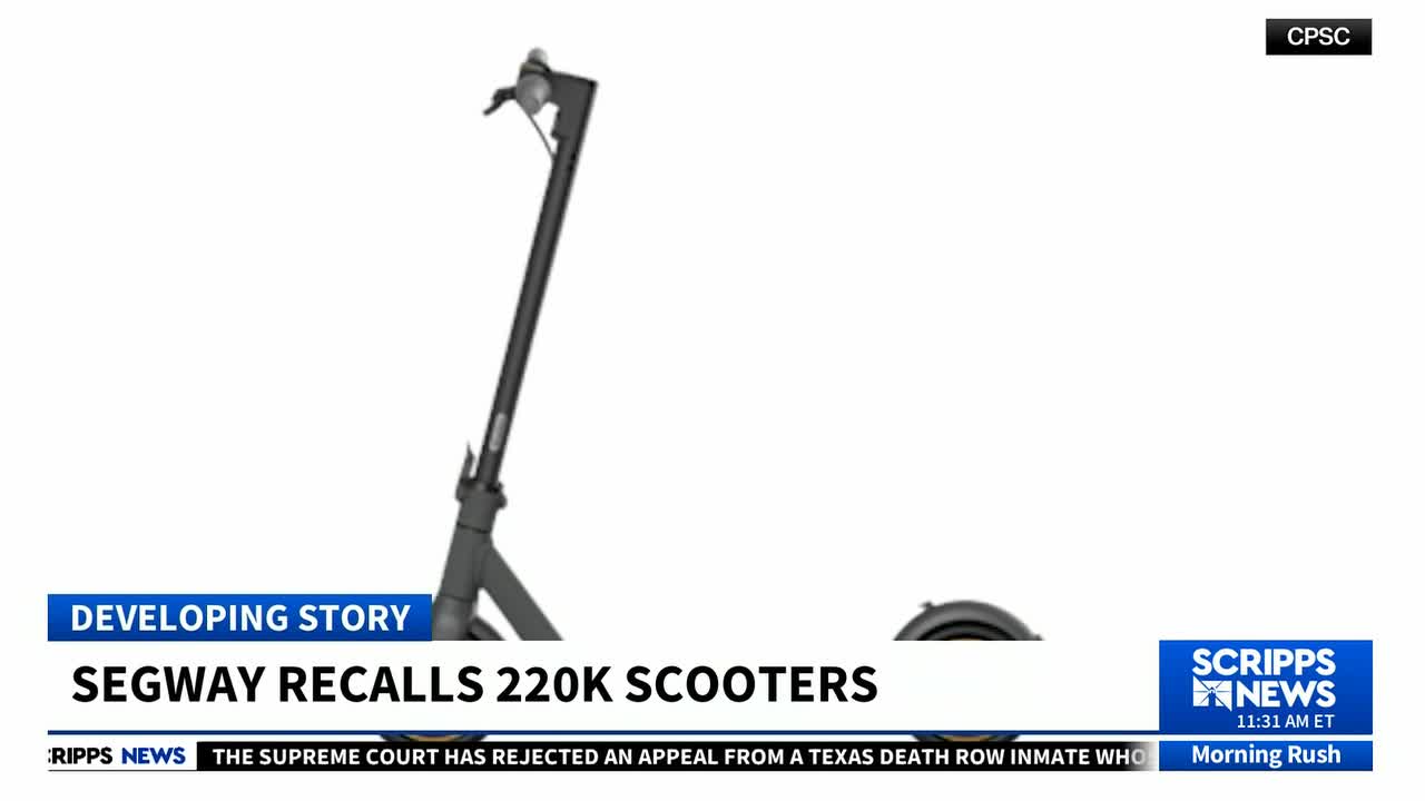 Segway recalls scooters because handlebars could fold while in use