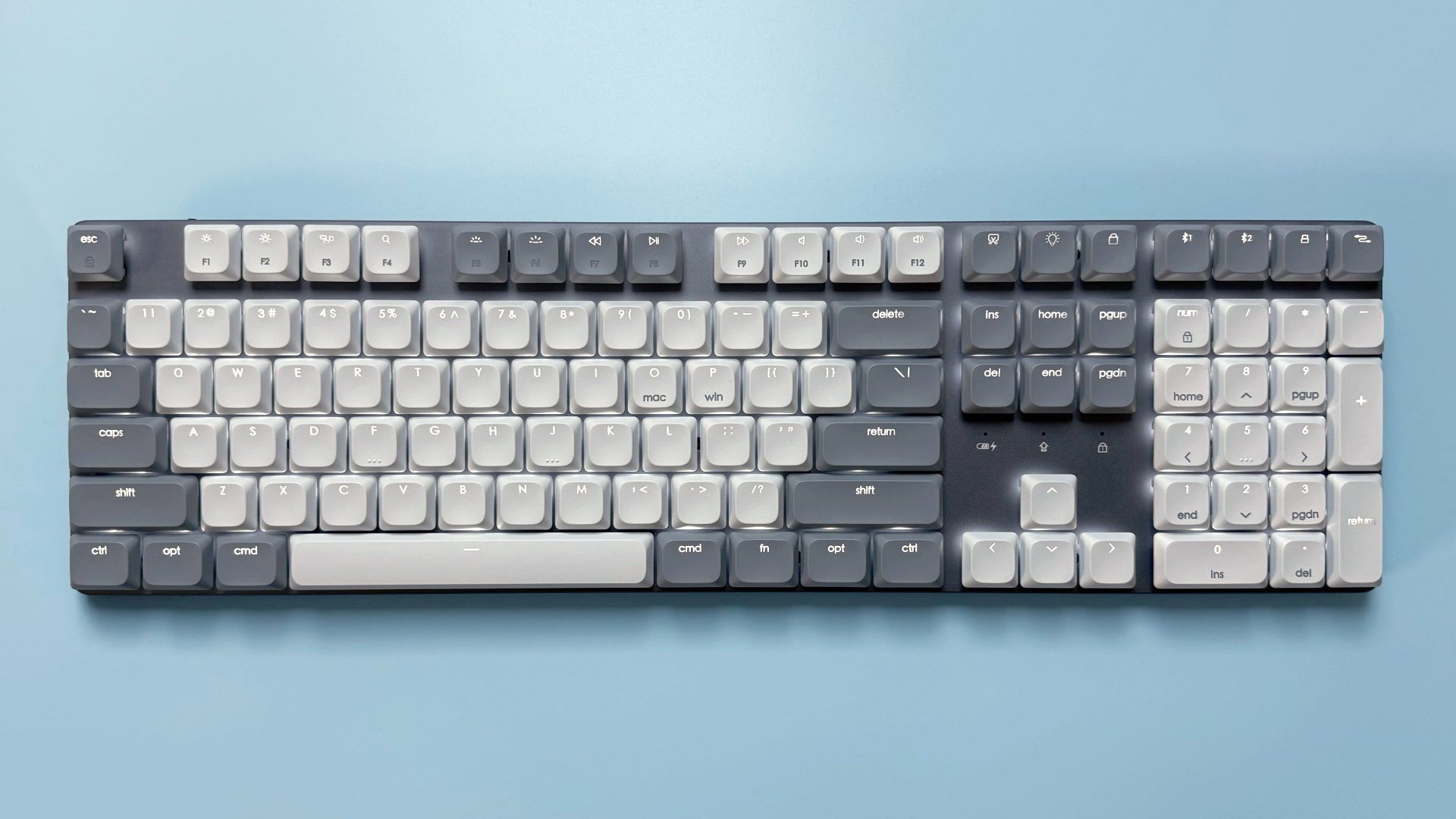 I used the Satechi SM3 Slim Mechanical Backlit Bluetooth Keyboard and ...