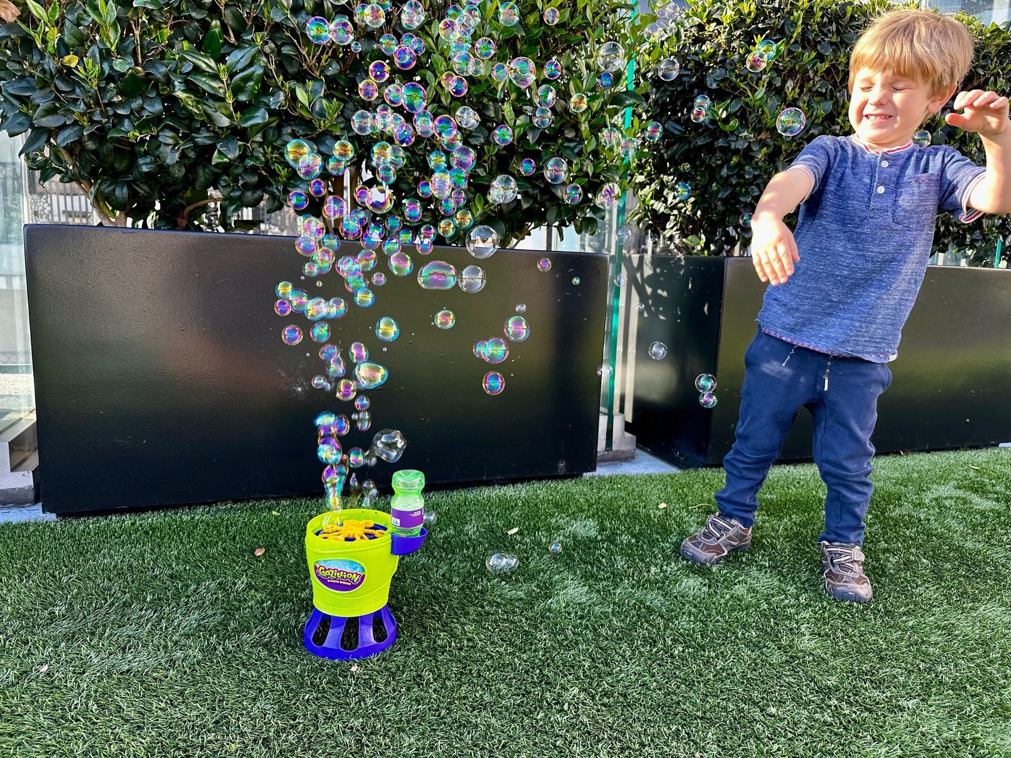 Every kid loves a bubble machine