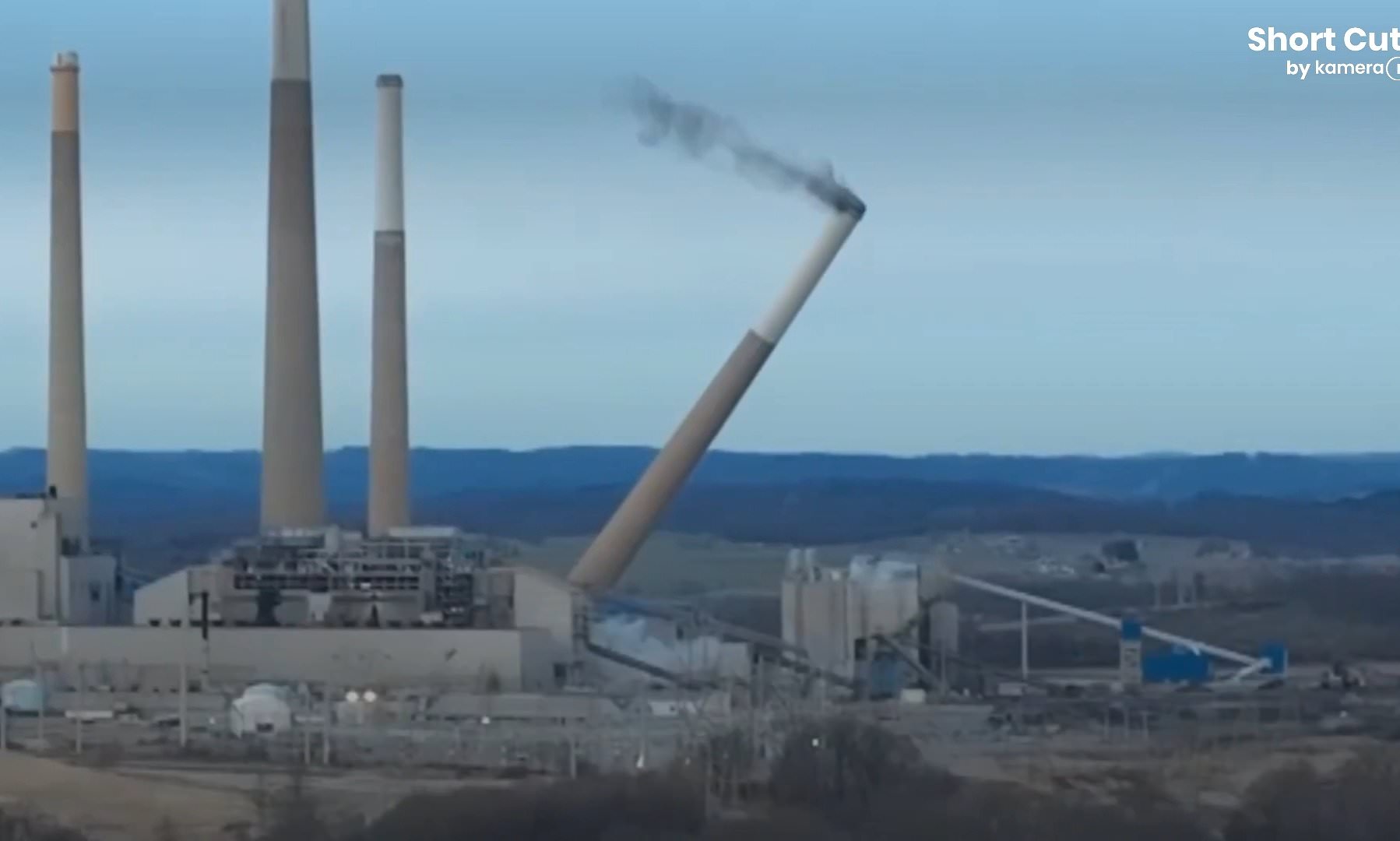 Watch as Pennsylvania power plant collapses in jaw-dropping implosion
