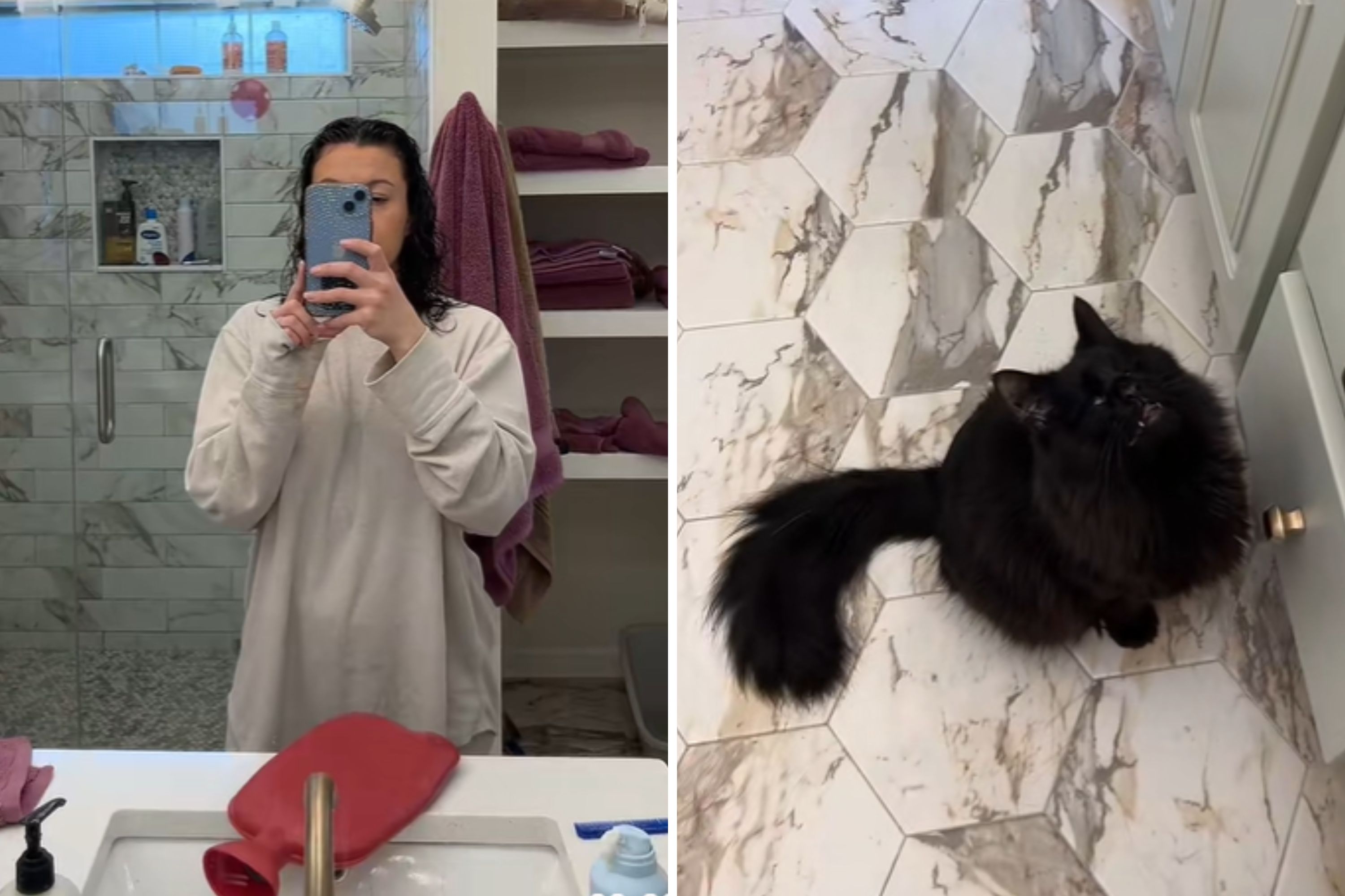 Tears at What Cat Does for Owner in the Mornings, Despite Being Blind