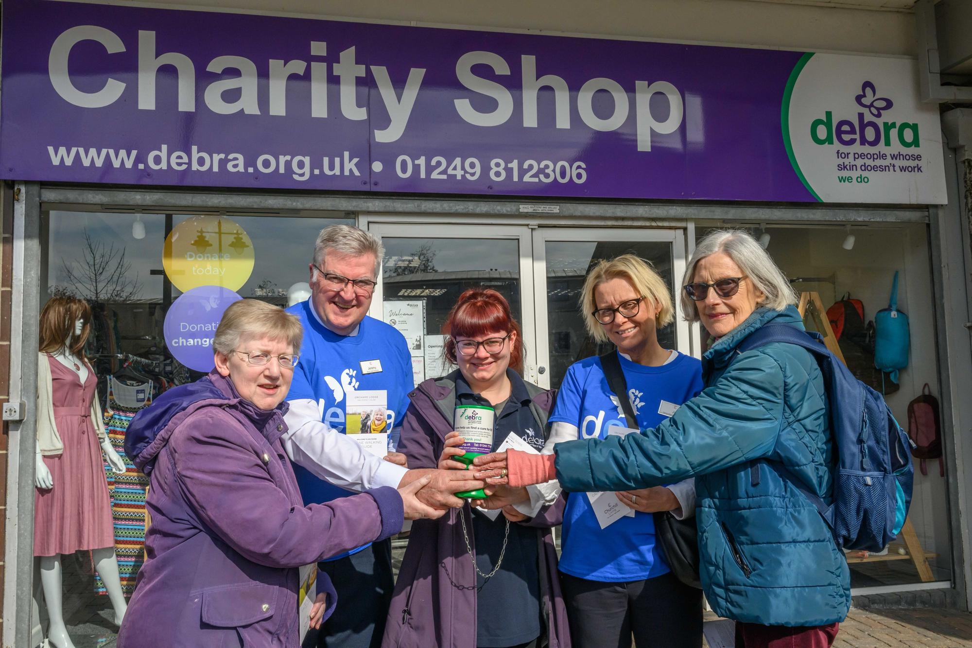 Walkers generate cash for skin charity