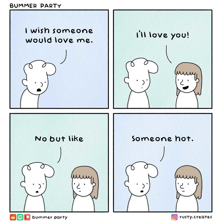 35 Hilarious Comics Taking Twists And Hard Left Turns From Bummer Party